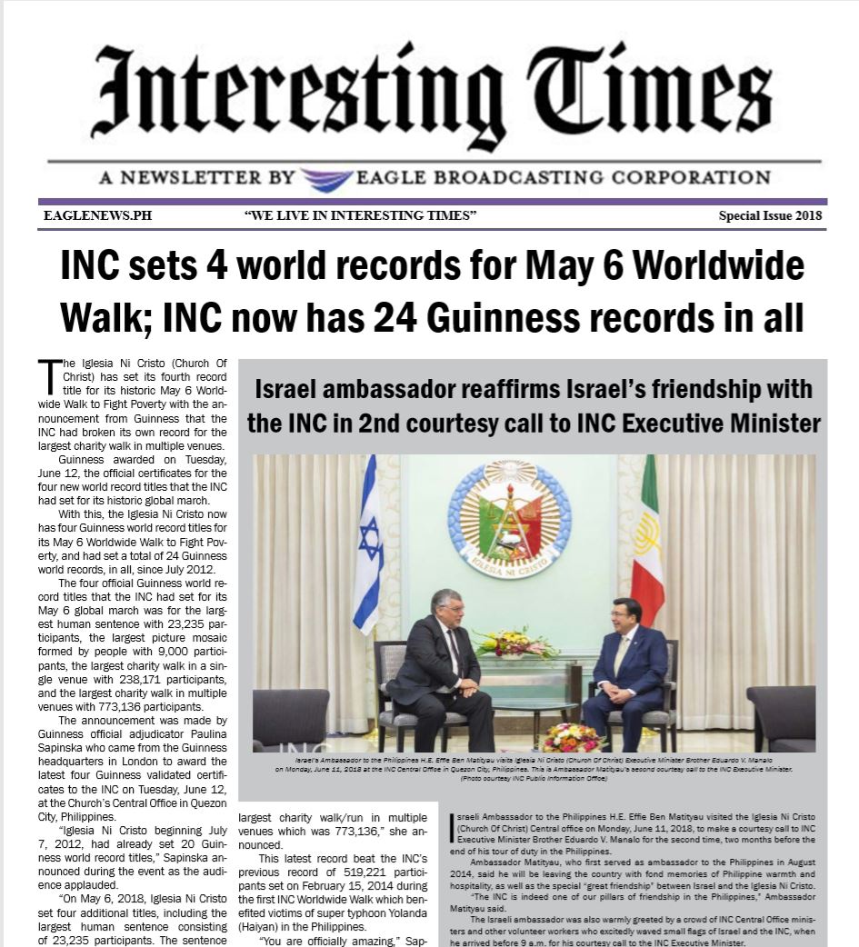 Interesting Times (Special issue 2018)