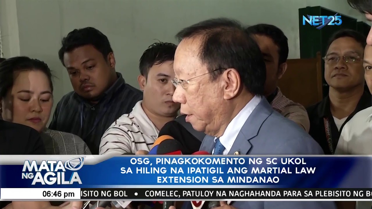 OSG pinagkokomento ng sc ukol sa hiling na ipatigil ang martial law ... OSG pinagkokomento ng sc ukol sa hiling na ipatigil ang martial law ...