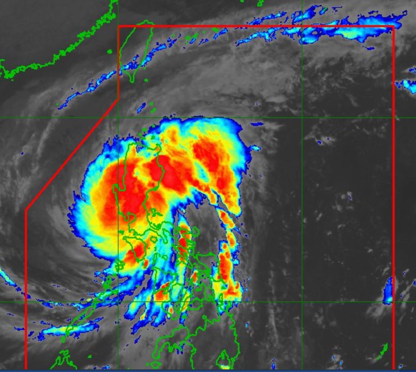 Typhoon "Ulysses" further intensifies with 255km/hr gusts as it moves ...