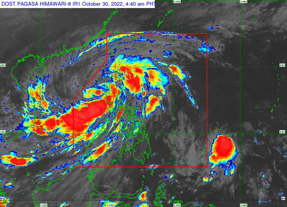 Signal No. 1 raised over parts of Luzon as "Paeng" maintains its strength