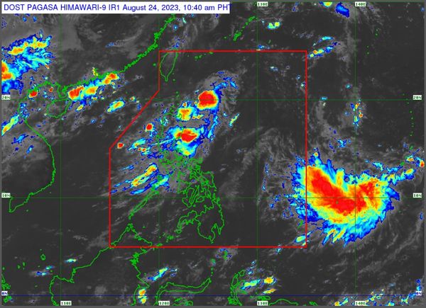 "Goring" maintains its strength as it traverses the PHL Sea