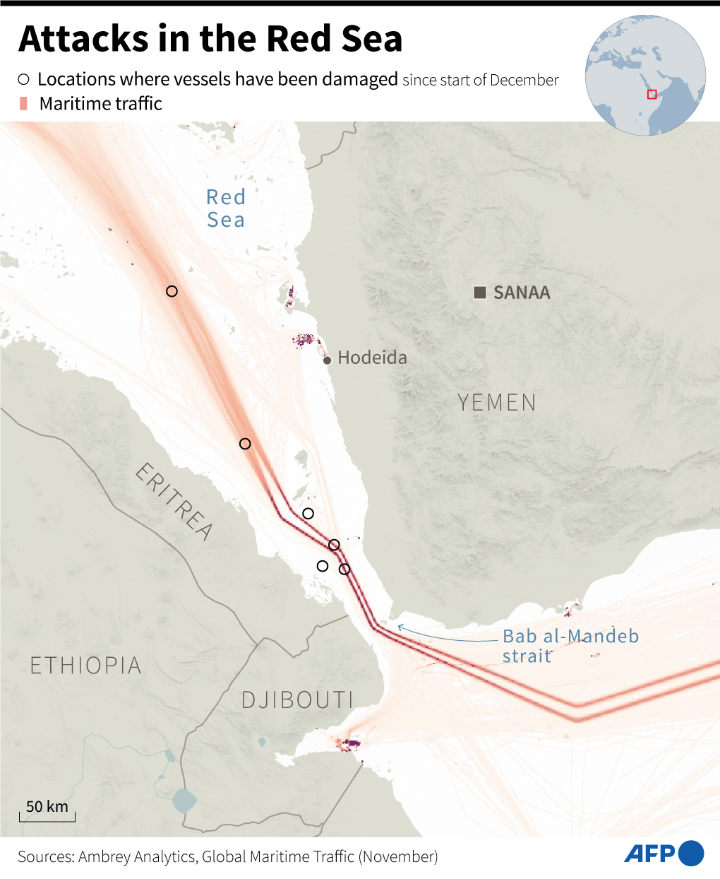Bab al-Mandeb Strait: key shipping route under attack