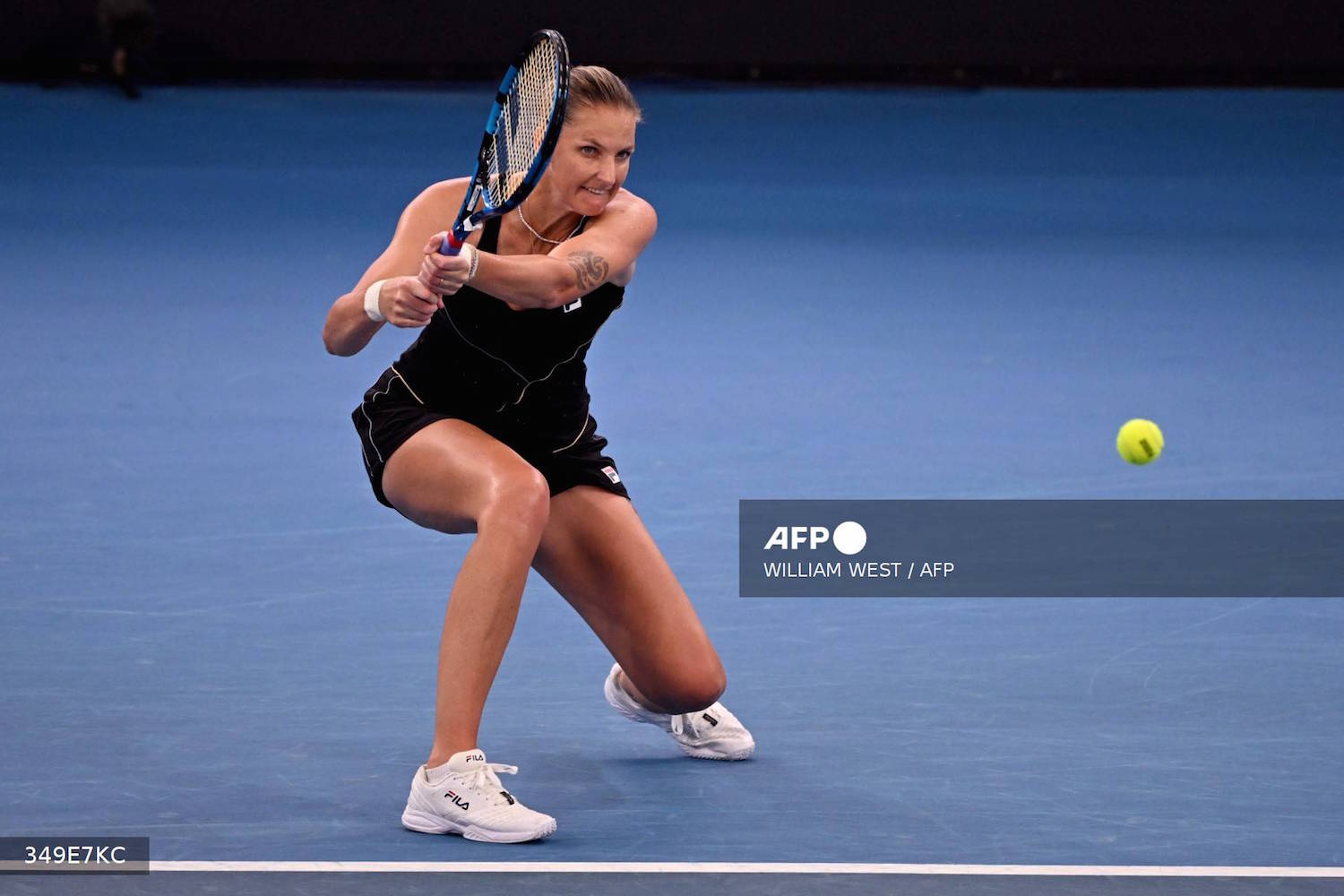 Ostapenko beats heat to oust defending Brisbane champion Pliskova