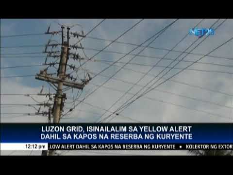 NGCP places Luzon under yellow alert due to limited electricity reserve
